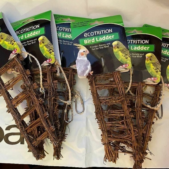 8in1 | Bird | 8in Ecotrition Birds Vintage Twig Wood Wooden Ladder 9 ...